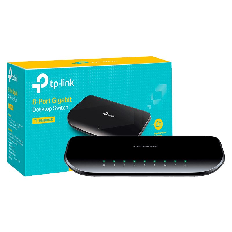 Gigabit Switching Hub 8 Port TP-LINK TL-SG1008D (7") - ithutstore