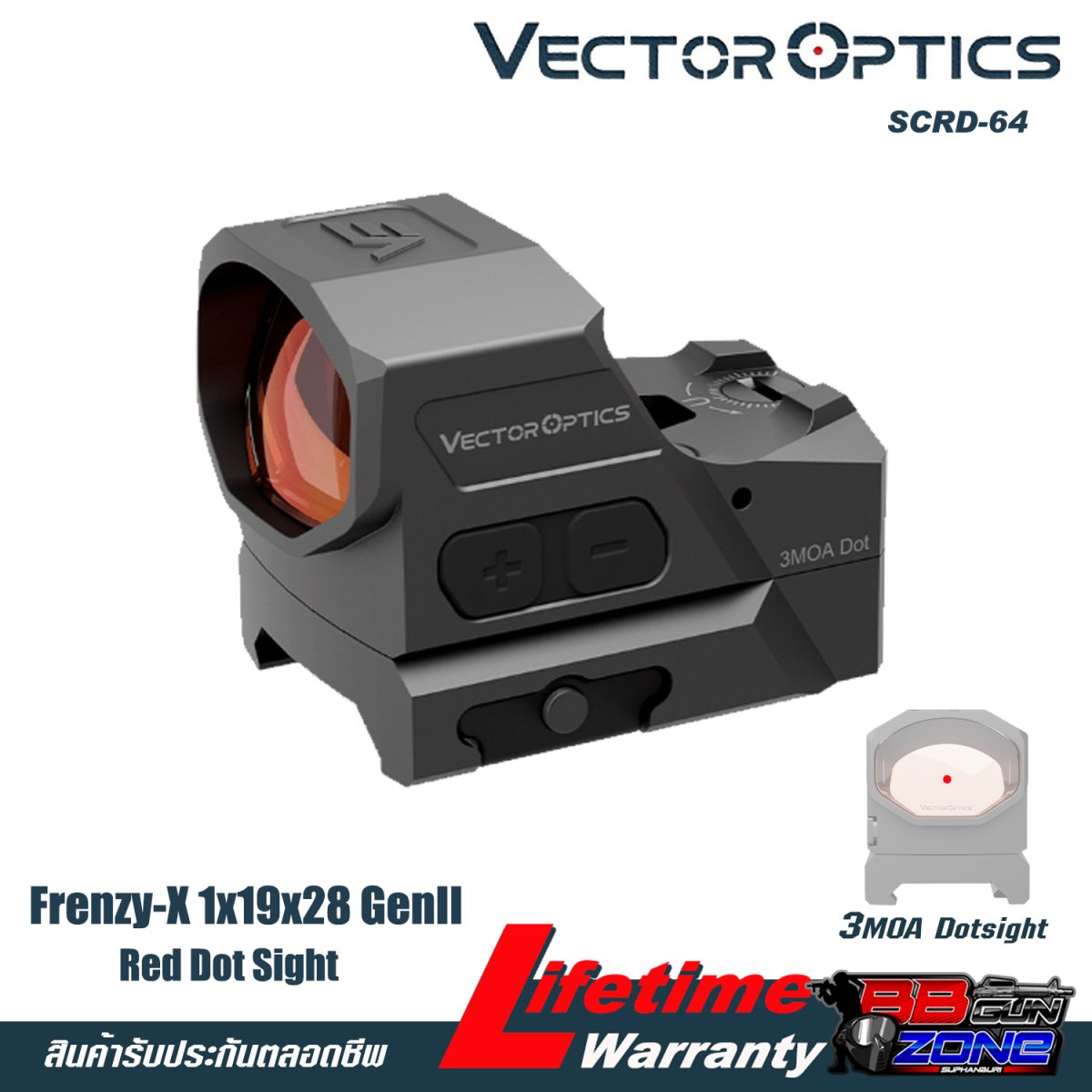 Vector Optics Frenzy-X 1x19x28 GenII Red Dot Sight - bbgunzone