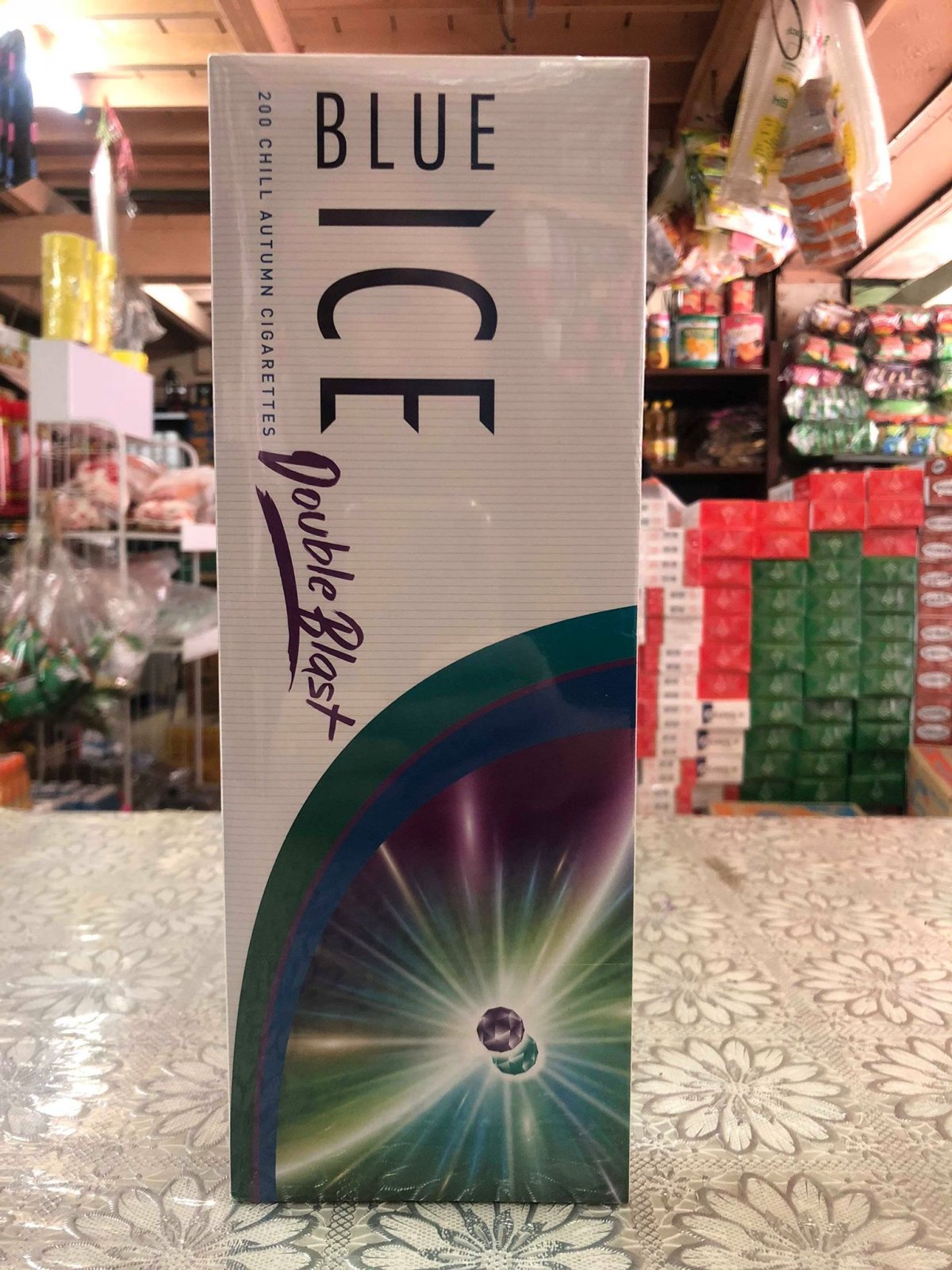 Blue Ice Double Blast Super Slim (2เม็ดบีบ) - 88dutyfree