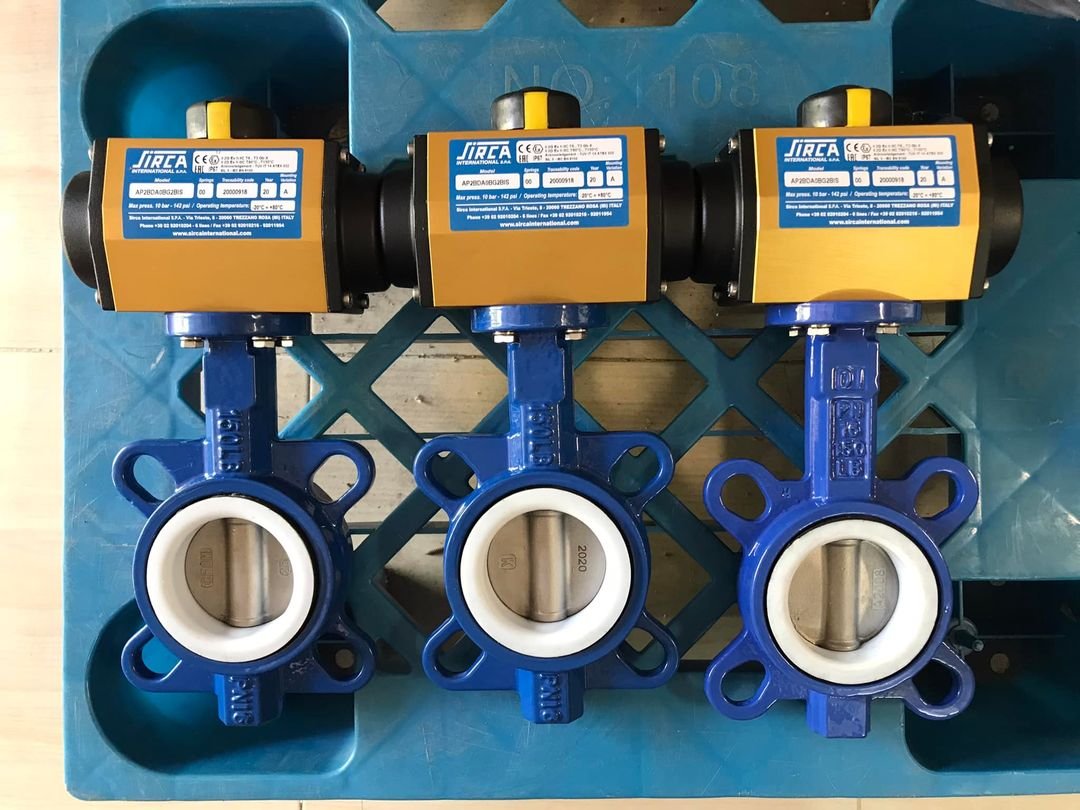 SIRCA Actuator ประกอบ BUTTERFLY VALVE | Mass Pneumatech