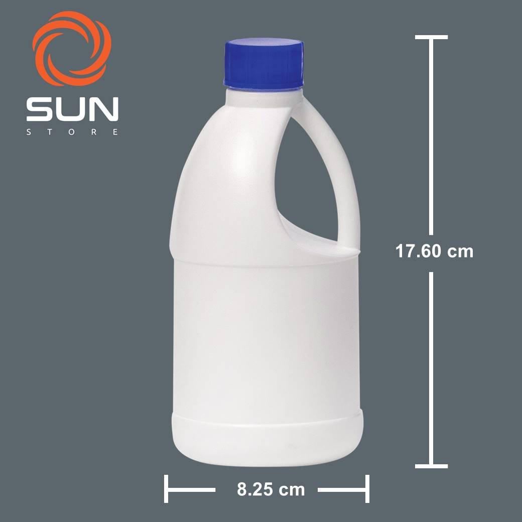 ขวดพลาสติก HDPE 500 cc ทรง#0.500-06 สีนม