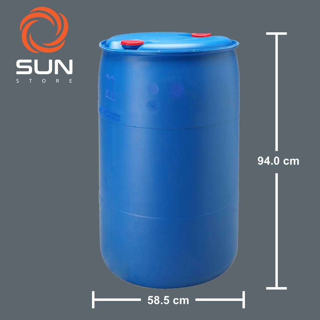 ถังพลาสติก HDPE 200 ลิตร ทรง#20004 สีน้ำเงิน