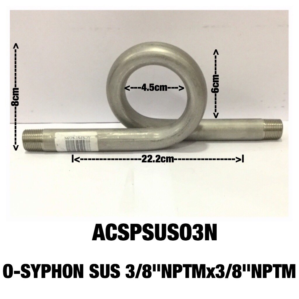 O-SYPHON SUS 3/8"