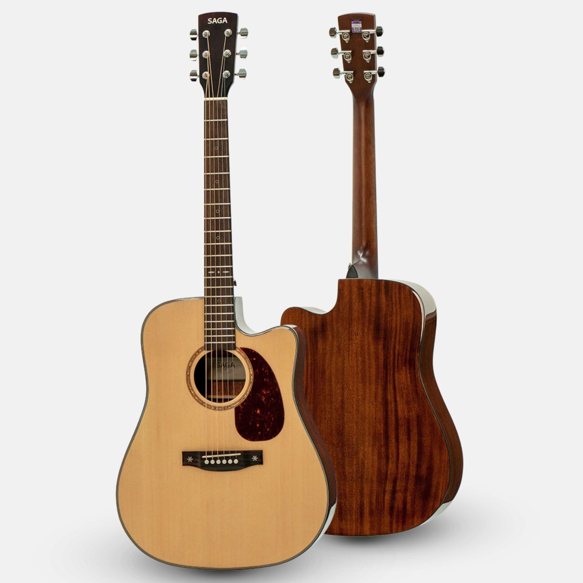 กีต้าร์โปร่ง SAGA SF830C ( Choice Solid Sitka Top ...