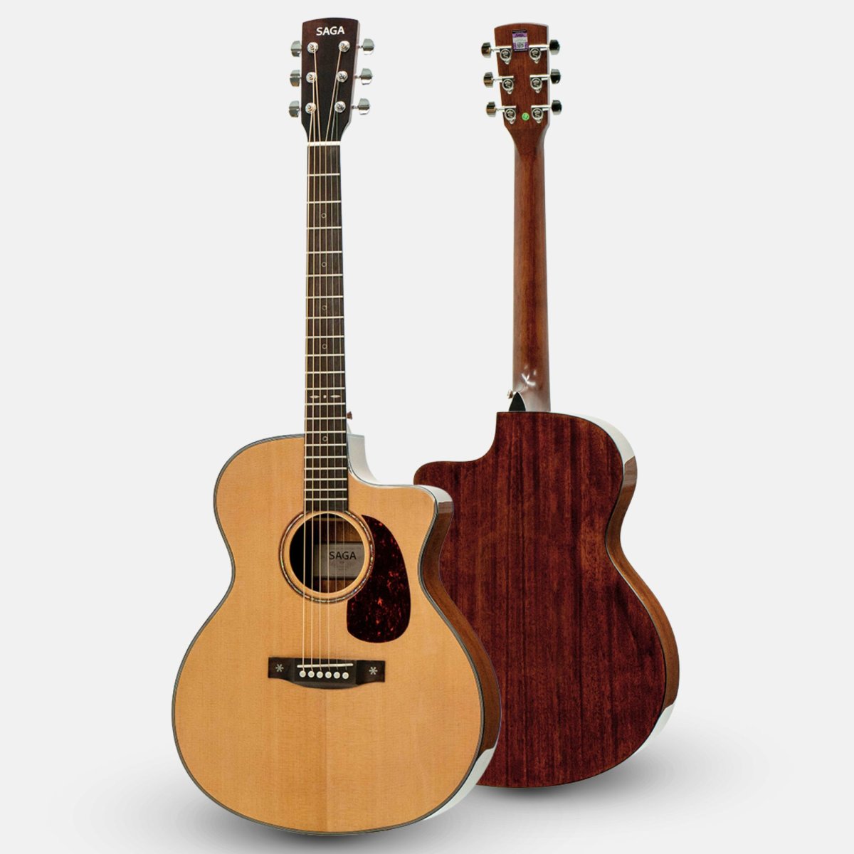 กีต้าร์โปร่ง SAGA SF830GC ( Choice Solid Sitka Top )