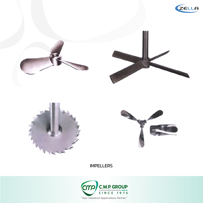 Type of Impellers | CMP GROUP จำหน่ายAgitator ยี่ห้อZELLA