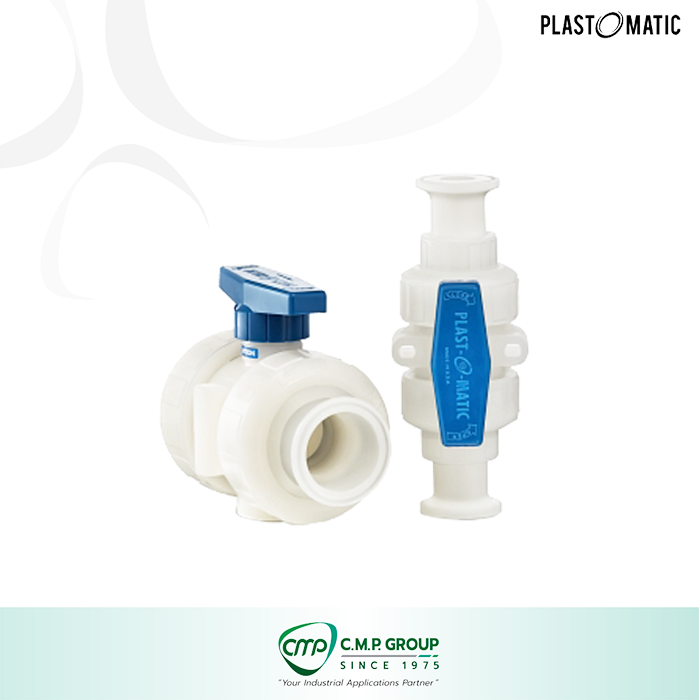 Manual valve with sanitary connections