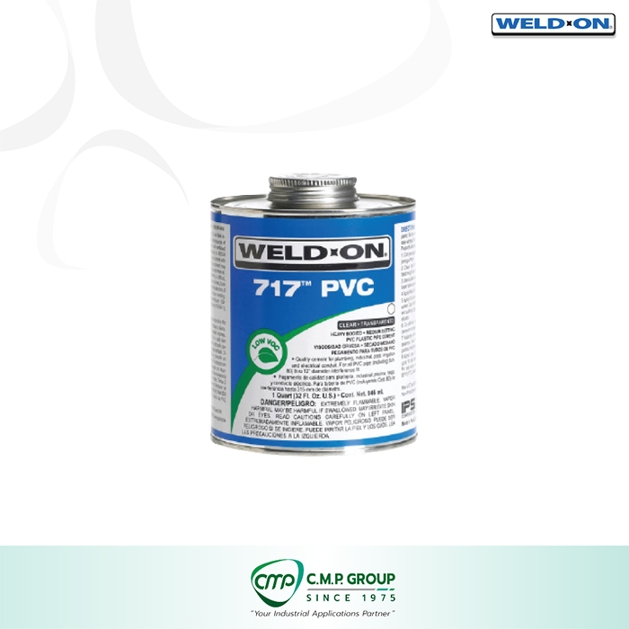 Heavy Bodied PVC Solvent Cement 717 Gray | Weld-on