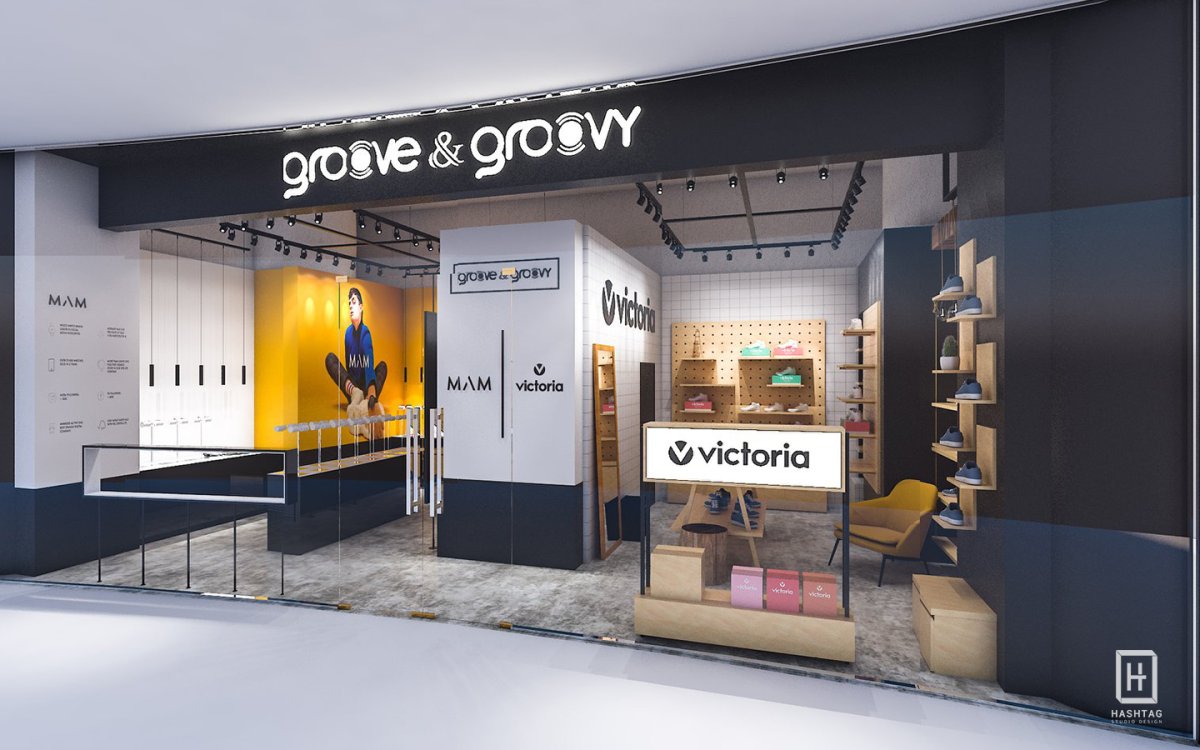 ออกแบบร้านค้ามัลติแบรนด์ groove & groovy สาขา Emporium l บริการออกแบบ ...