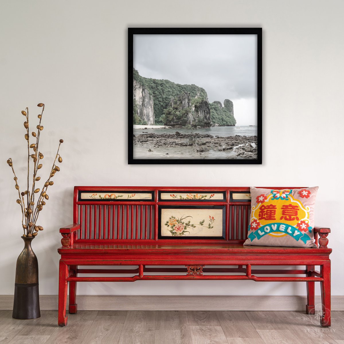 Newly Made Three Seated Chinese Style Bench