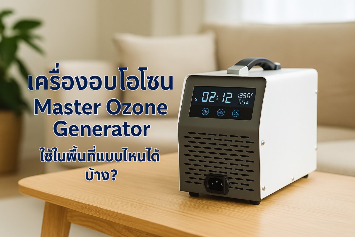พื้นที่ใช้งานเครื่องอบโอโซน Master Ozone Generator