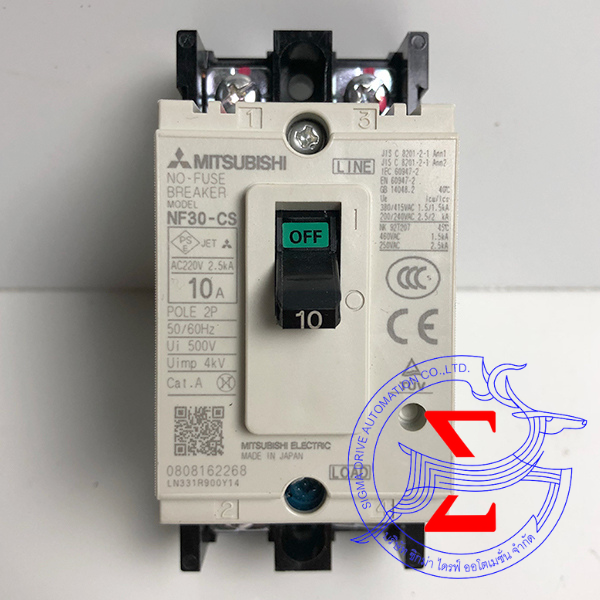 Mitsubishi Breaker NF30-CS 2P 10A