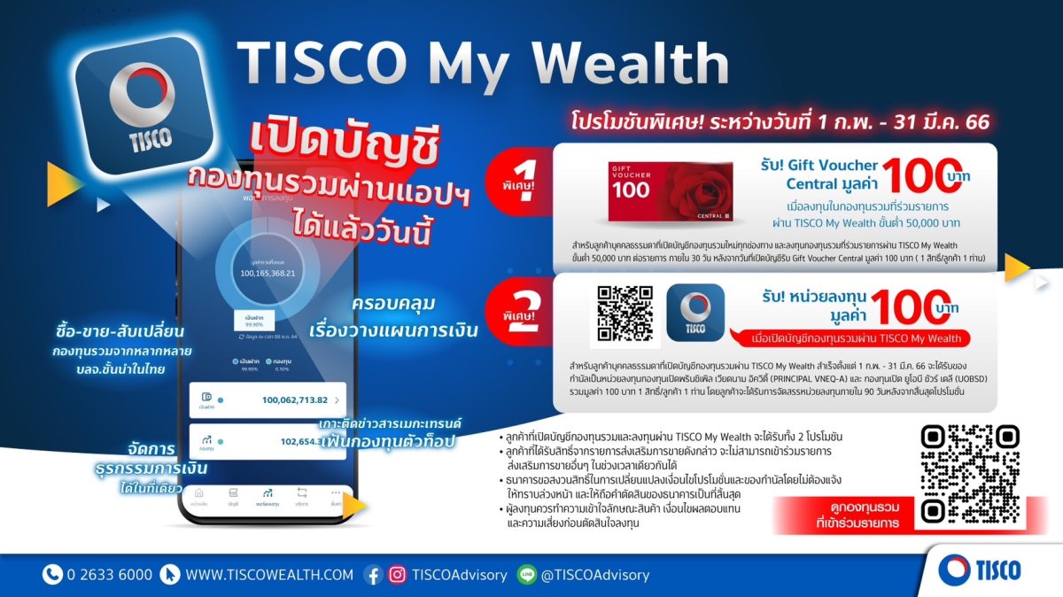 TISCO เปิดตัวแอปซื้อขายกองทุนรวมไม่จำกัดค่าย ผ่าน TISCO My Wealth - take-a-rich