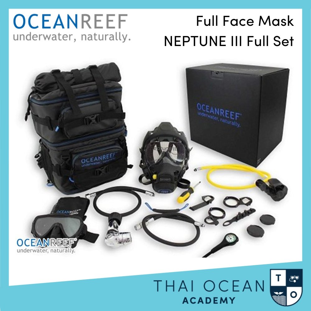 OCEAN REEF FULL FACE MASK NEPTUNE III FULL SET - thaioceanacademy