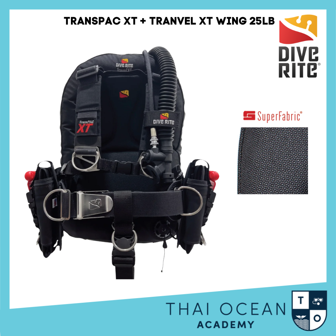 Dive Rite Transpac XT + Travel XT Wing BCD Set (25lb) บีซีดีวิง น้ำหนัก ...