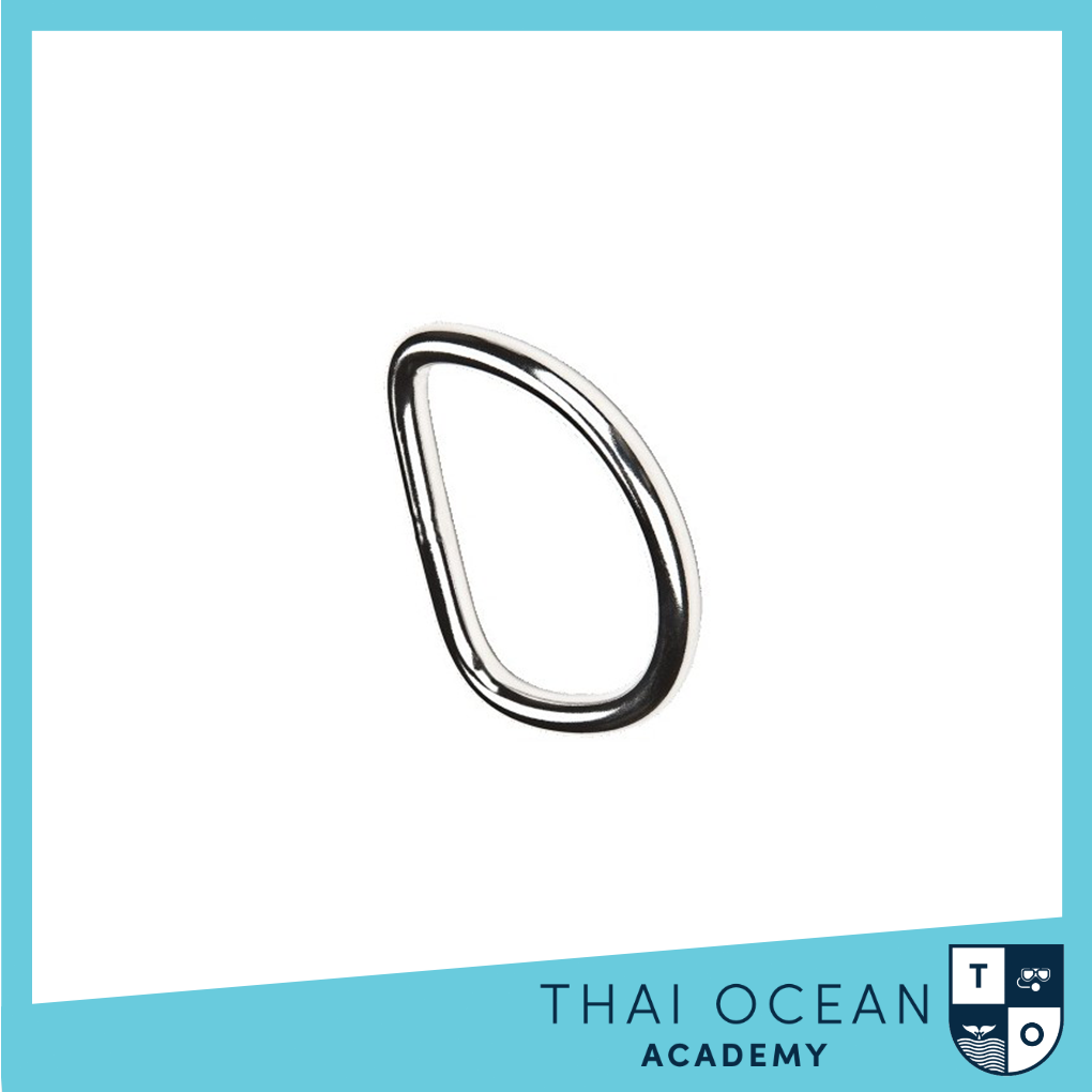 ดีริง XDEEP Straight D-Ring (6mm Thick) อุปกรณ์ดำน้ำ