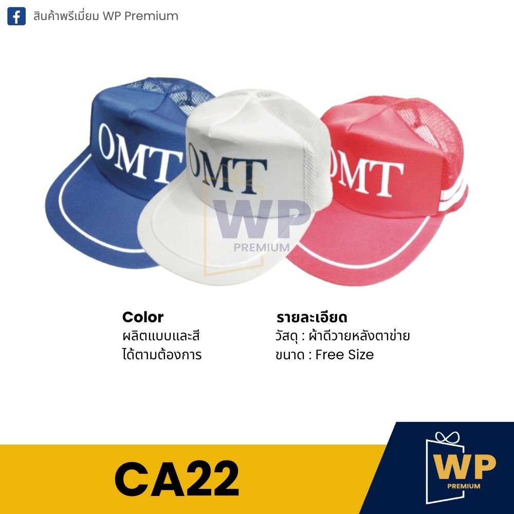 หมวก Cap CA22 - wppremium