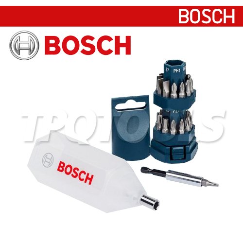 ชุดไขควงมือพร้อมดอกไขควง 25 ชิ้น Blue Big Bit BOSCH Screwdriver bit set ...