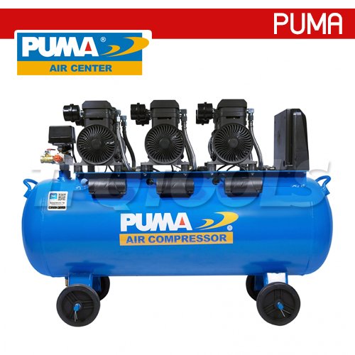 FORCE-120 ปั๊มลมไร้น้ำมันพูม่า (ออยล์ฟรี) OIL-FREE ความจุถัง 120 ลิตร ...