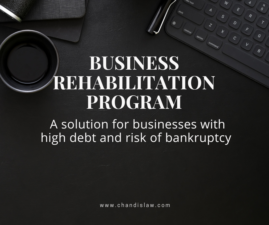 Business rehabilitation program: A solution for businesses with high ...