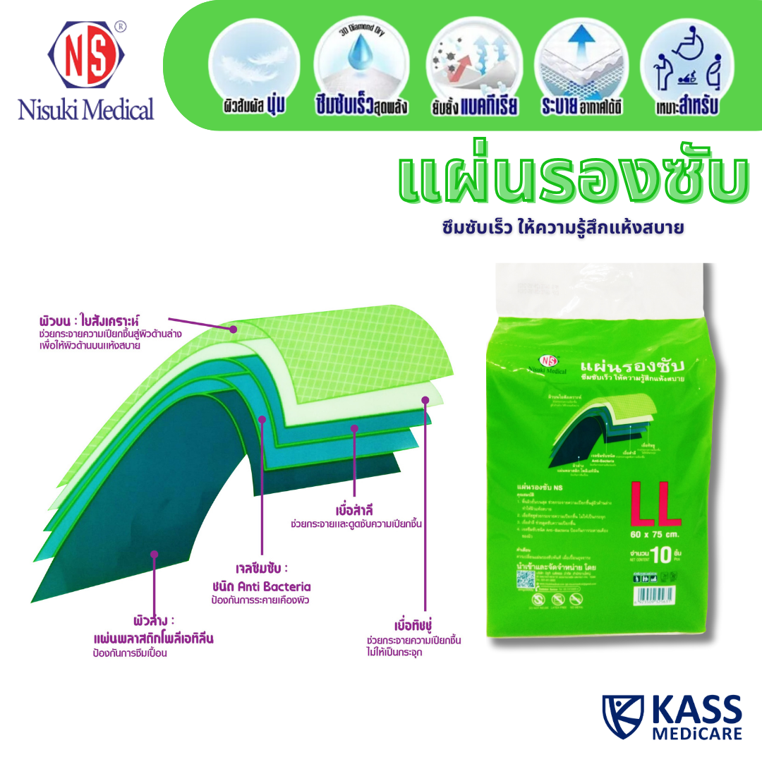 แผ่นรองซับ Nisuki Size L, LL, XL