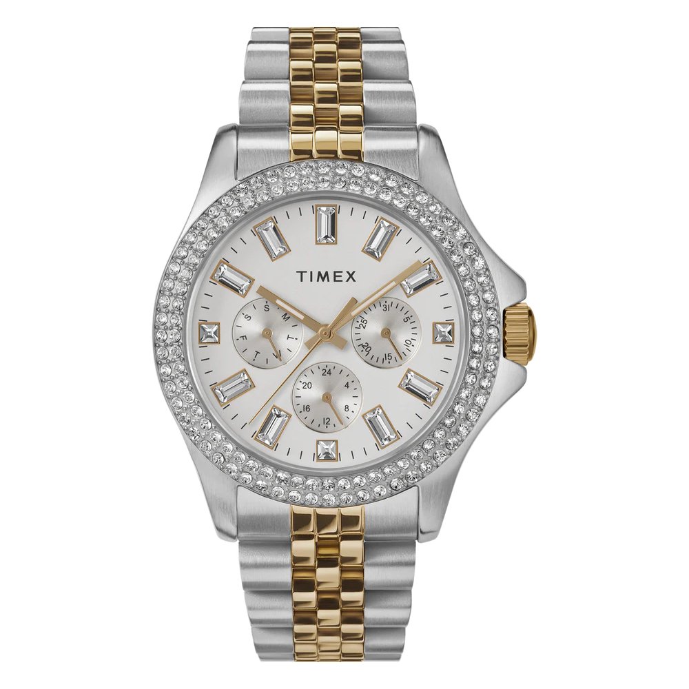 Timex TW2V79500 Women Multi Dial Watch with a Stainless Steel Strap ...