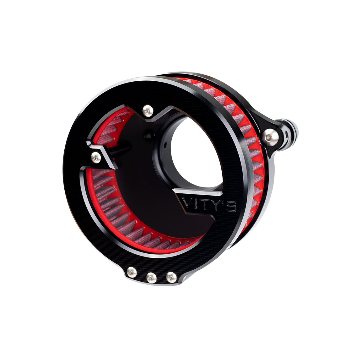 VITYS DESIGN MASSIVE AIRCLEANER BLACK - MILWAUKEE 8 FOR HARLEY DAVIDSON ...