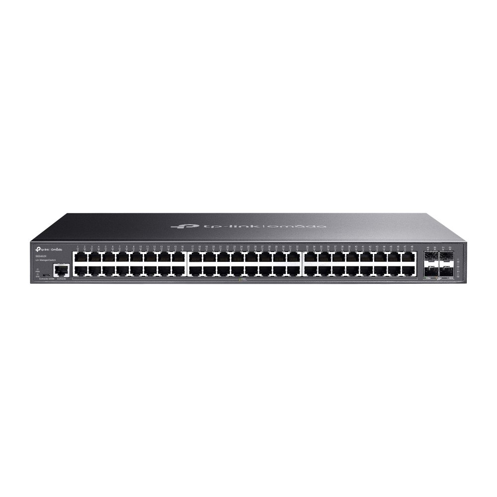 TP-LINK SG3452X Omada 48-Port Gigabit L2+ Managed Switch with 4 10GE ...