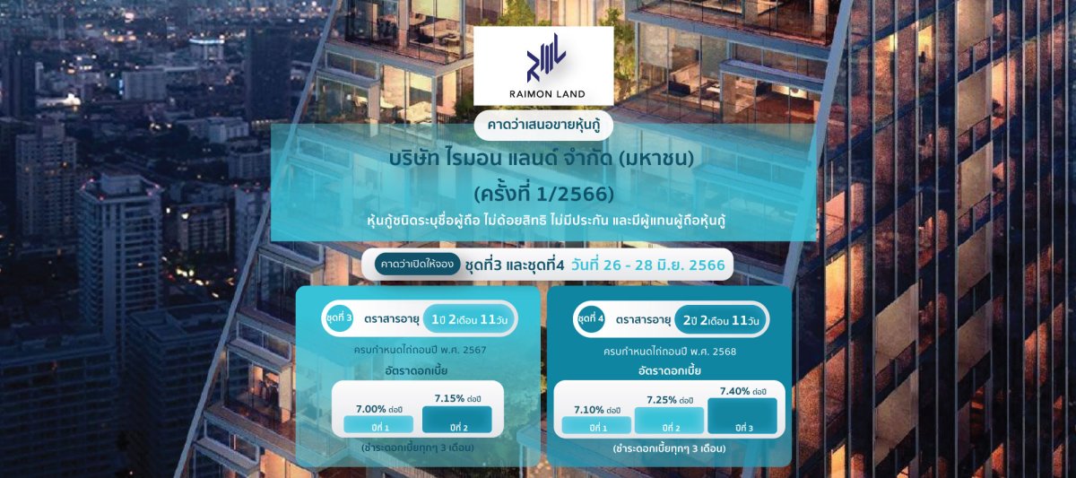 บริษัท ไรมอน แลนด์ จำกัด (มหาชน) - kpmsec