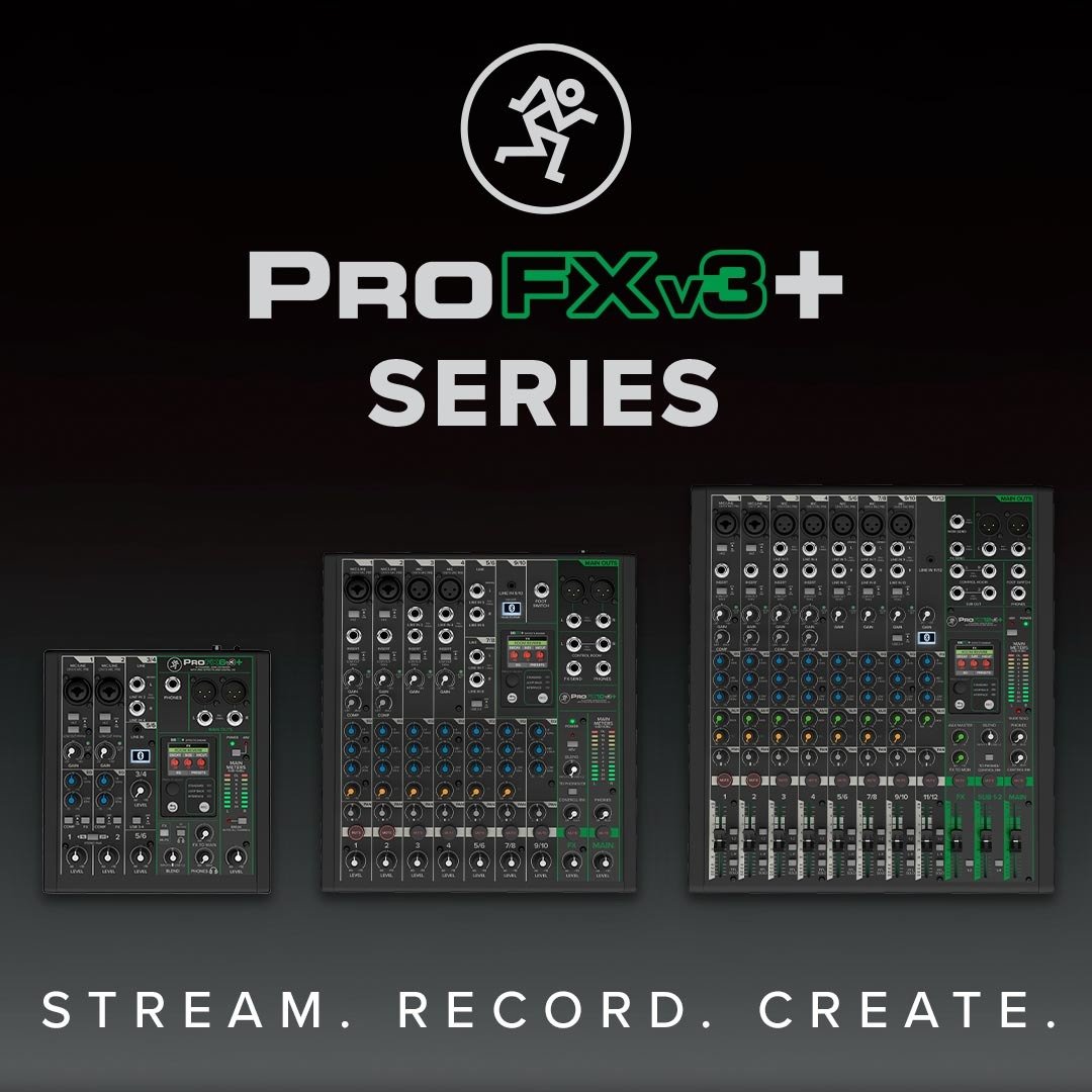 Mackie ProFX10v3+ 10-Channel Analog Mixer With Enhanced FX, USB ...