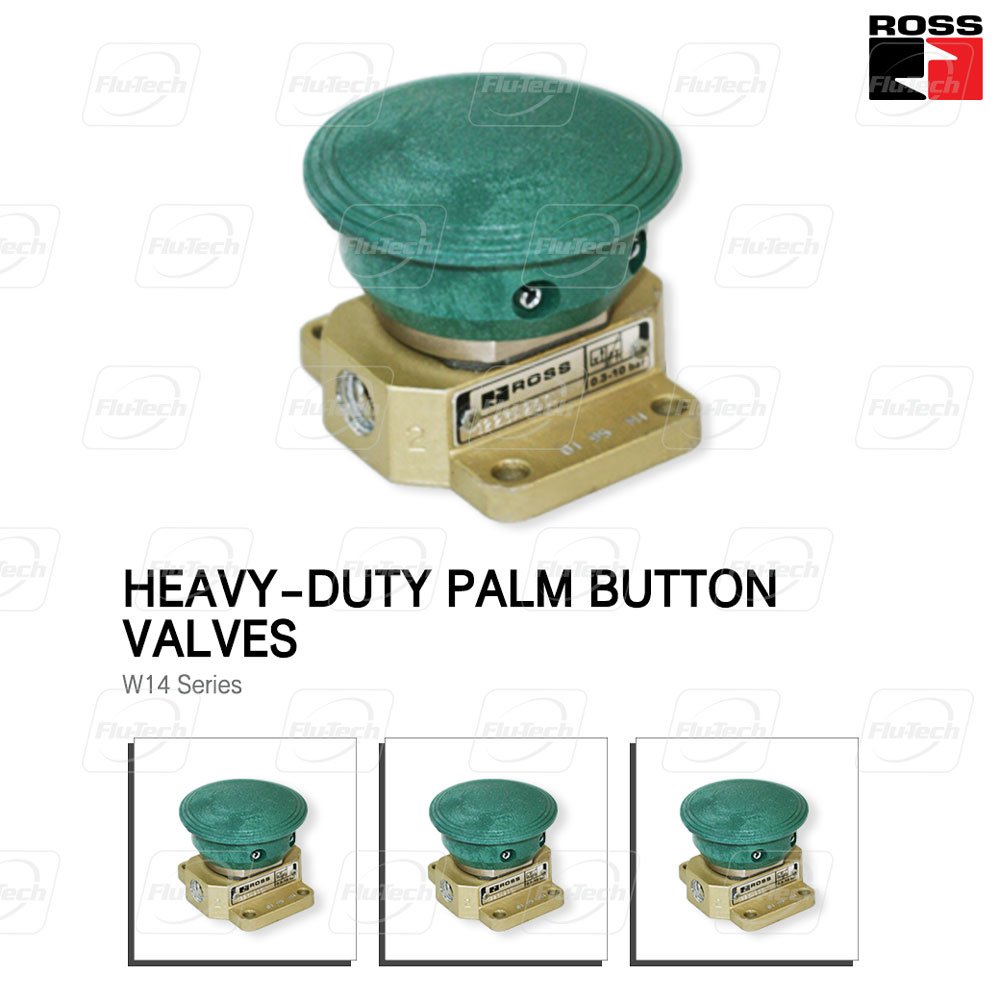 ฟลูเทค จำหน่าย Heavy-Duty Palm Button Valves ยี่ห้อ ROSS ราคาถูกที่สุด