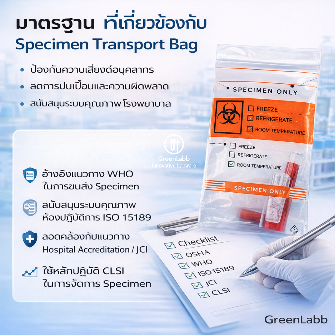 Specimen Transport Bag กับมาตรฐานความปลอดภัยสากล