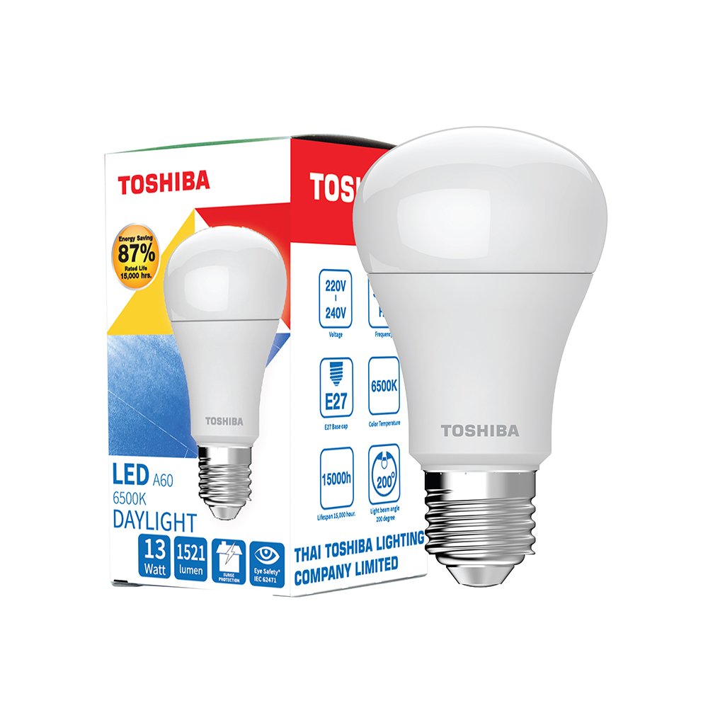 TOSHIBA LED A-BULB A60 G7 13W ขั้ว E27