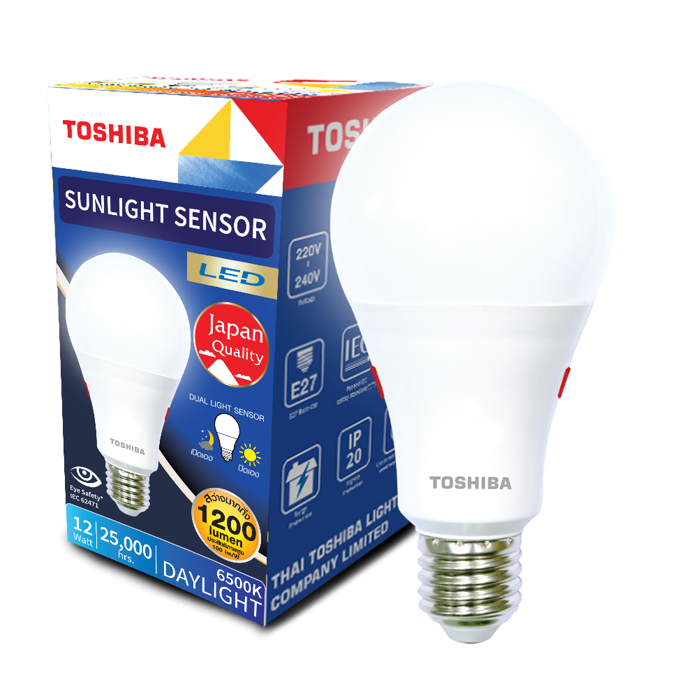 TOSHIBA LED Sunlight Sensor 12W Daylight