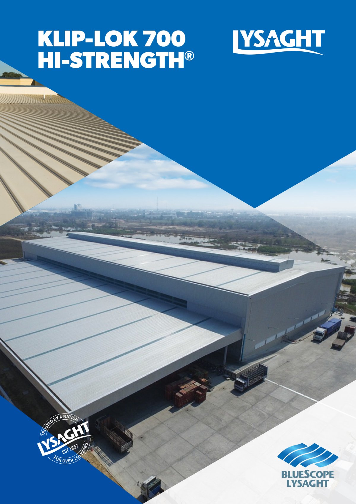 หลังคาและผนังความแข็งแรงสูง LYSAGHT KLIP-LOK 700 HI-STRENGTH® - wongguru