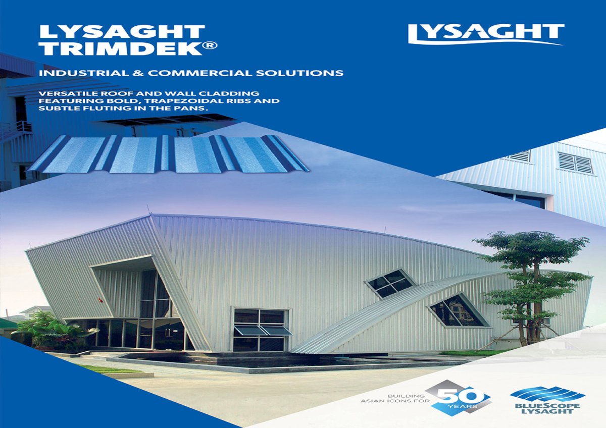 แผ่นหลังคาและผนังเหล็ก LYSAGHT TRIMDEK® - wongguru