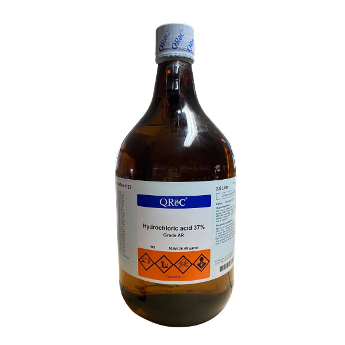 Hydrochloric Acid 37% AR 2.5 lt. No.H8040-1-2501, QRec