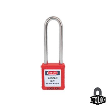 Lockout Tagout Padlock 76mm. Stainless 304 Red LOTO LOCK®