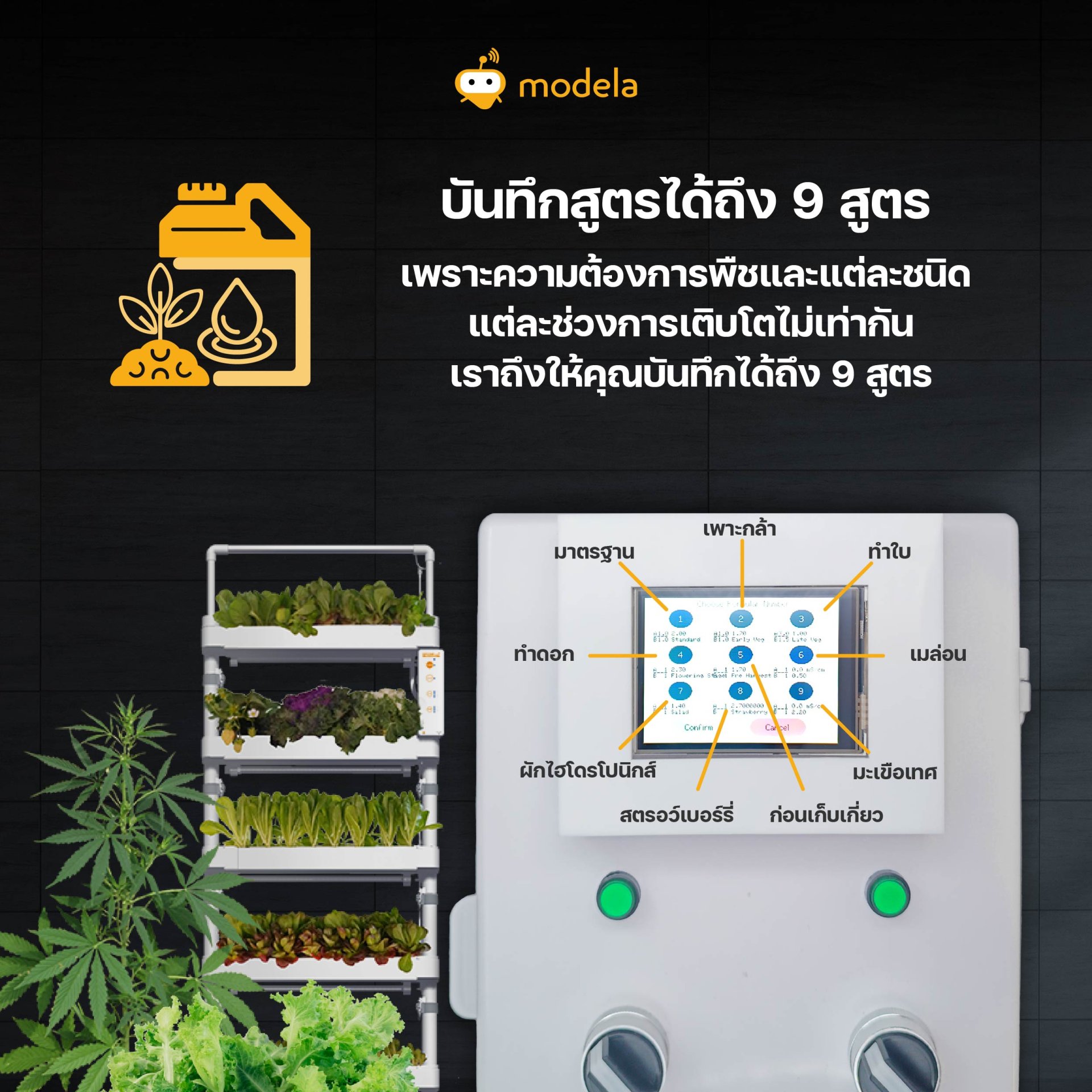 เครื่อผสมปุ๋ยน้ำ EC Controller หน้าจอสัมผัส Modela Touch Fertilizer EC ... เครื่อผสมปุ๋ยน้ำ EC Controller หน้าจอสัมผัส Modela Touch Fertilizer EC ...