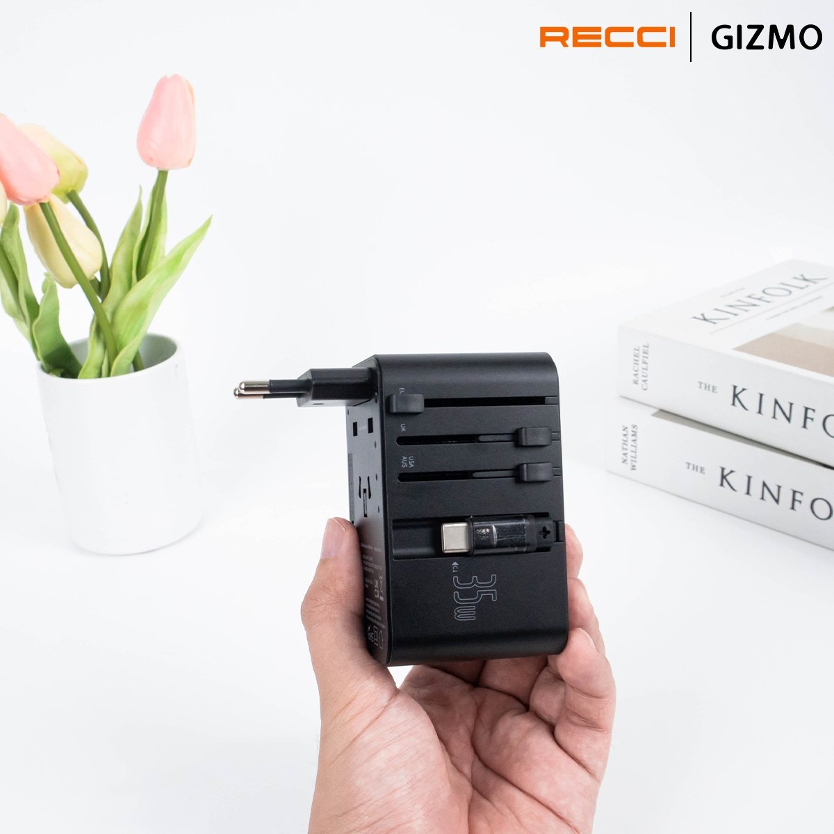 Recci RCG-P06 PD 35W Universal พร้อมสายยืดหดในตัว