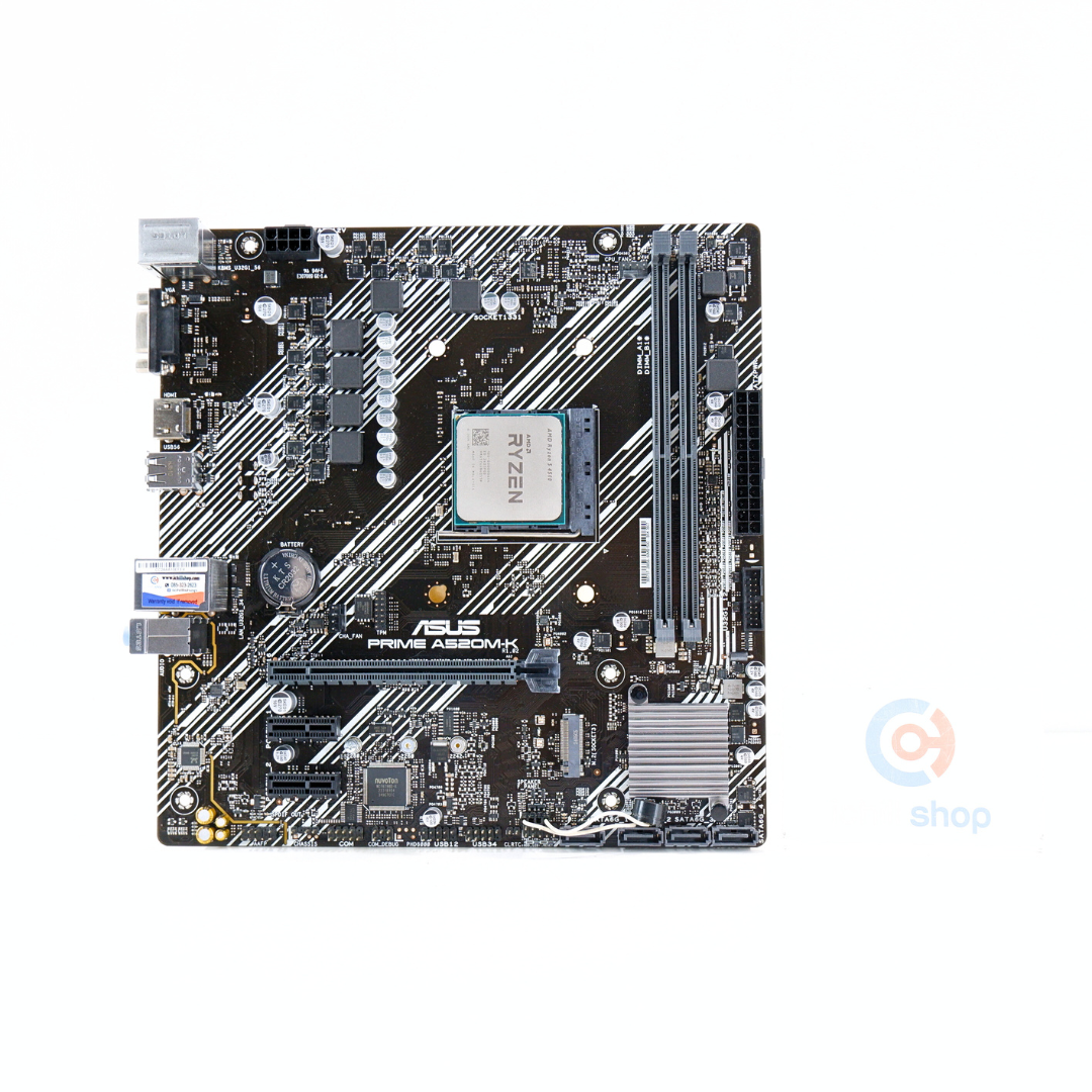 ชุดซีพียูพร้อมเมนบอร์ด CPU: AMD RYZEN 5 4500 + MB: ASUS PRIME A520M-K P16505