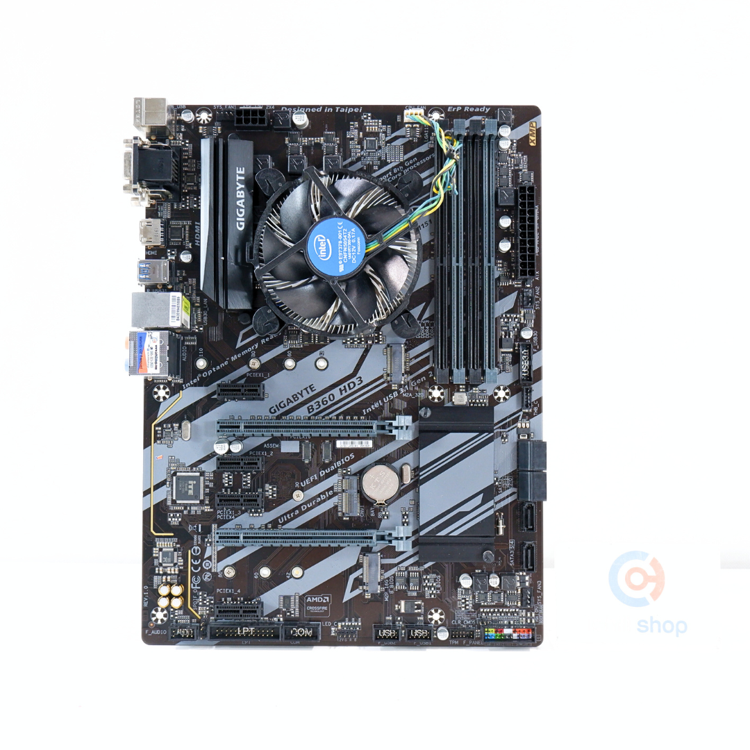ชุดซีพียูพร้อมเมนบอร์ด CPU: INTEL CORE I5-9400F + MB: GIGABYTE B360 HD3 ...