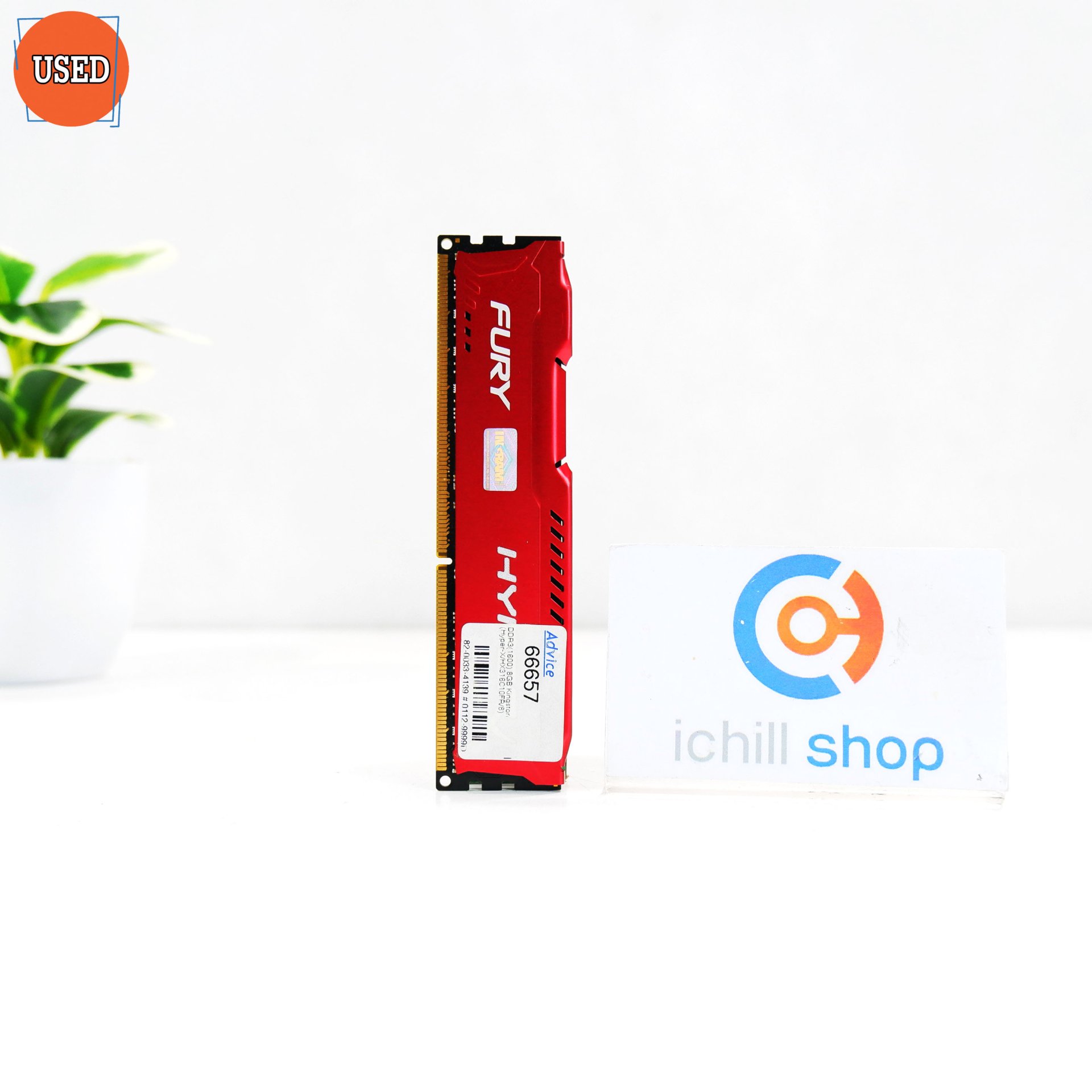 RAM (แรม) KINGSTON HYPER X FURY DDR3 8GB 1600MHZ P12550 - ichillshop