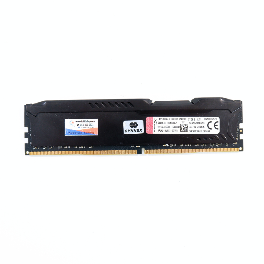 RAM (แรม) KINGSTON HYPER X FURY DDR4 4GB 2133MHz BLACK P16598