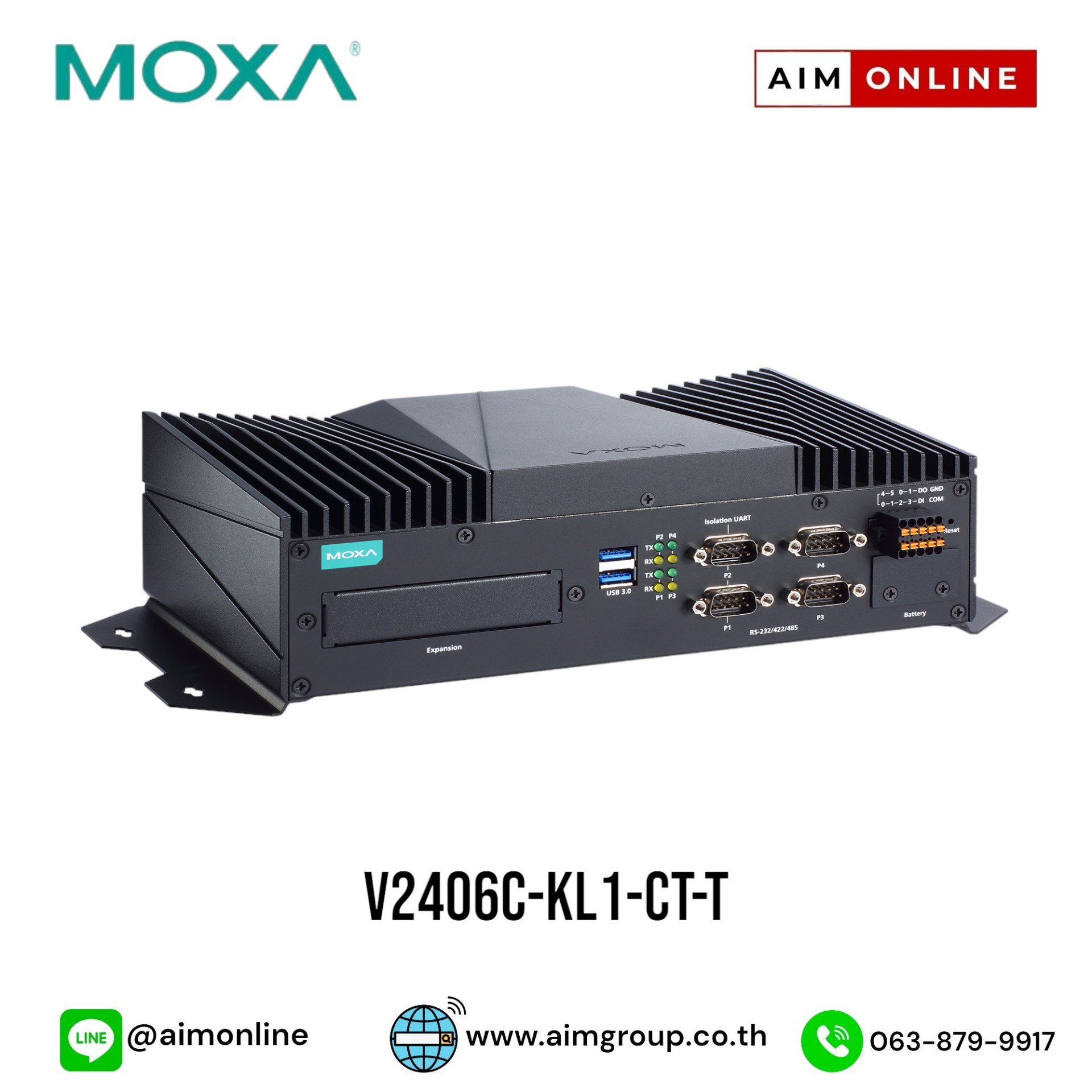 MOXA INDUSTRIAL PC รุ่น V2406C-KL1-CT-T ราคาพิเศษ - aimgroup