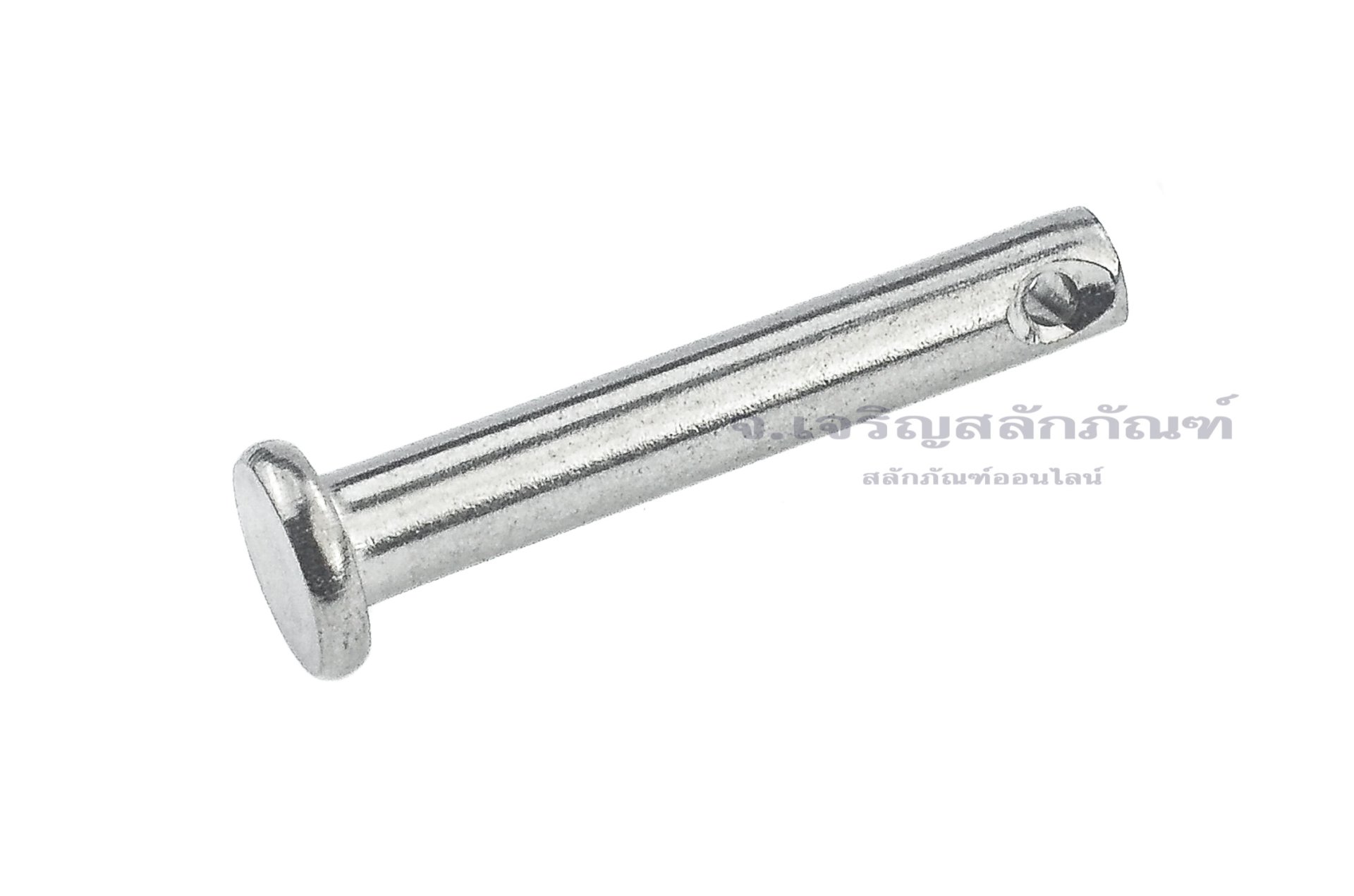 สลักหัวแบนกลม-ปิ๊นหัวแบนสแตนเลส (Stainless Steel Clevis Pin) ขนาด 5x30