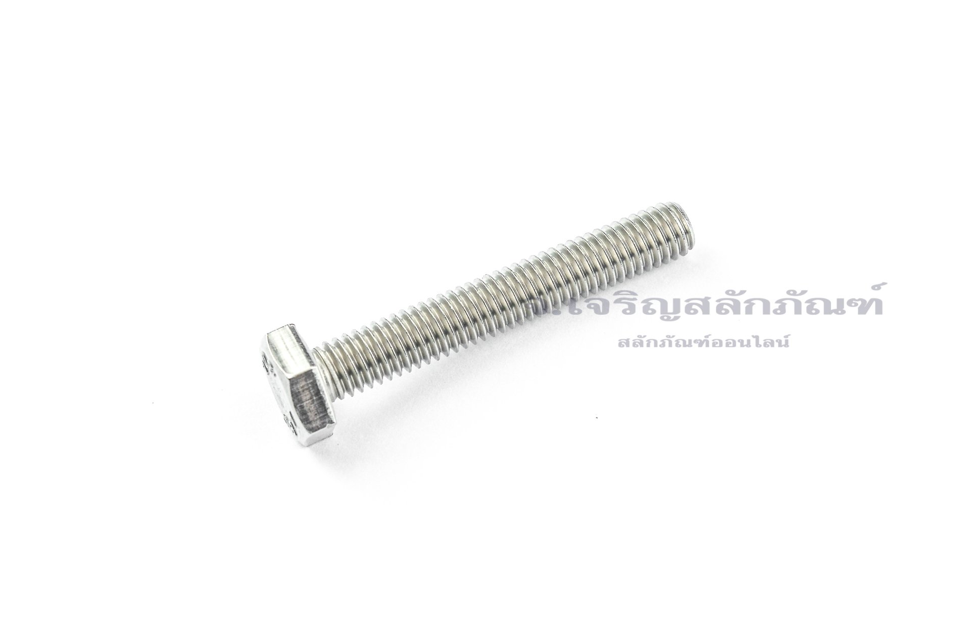 น็อตหัวเหลี่ยมสแตนเลส Stainless Steel Hex Bolt 3/8"x2.1/2"
