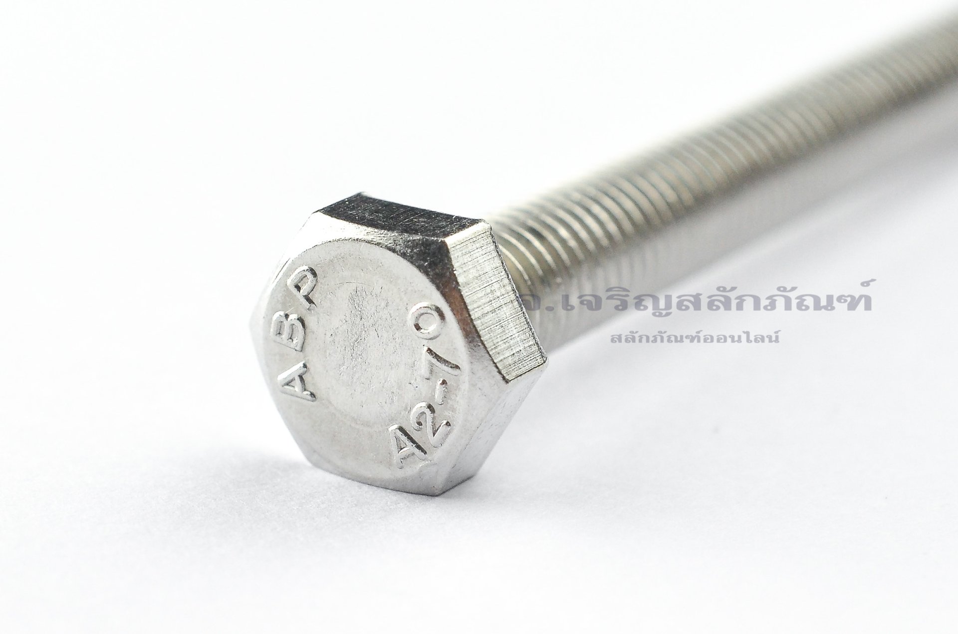 น็อตหัวเหลี่ยมสแตนเลส Stainless Steel Hex Bolt M8x100 - jspstore