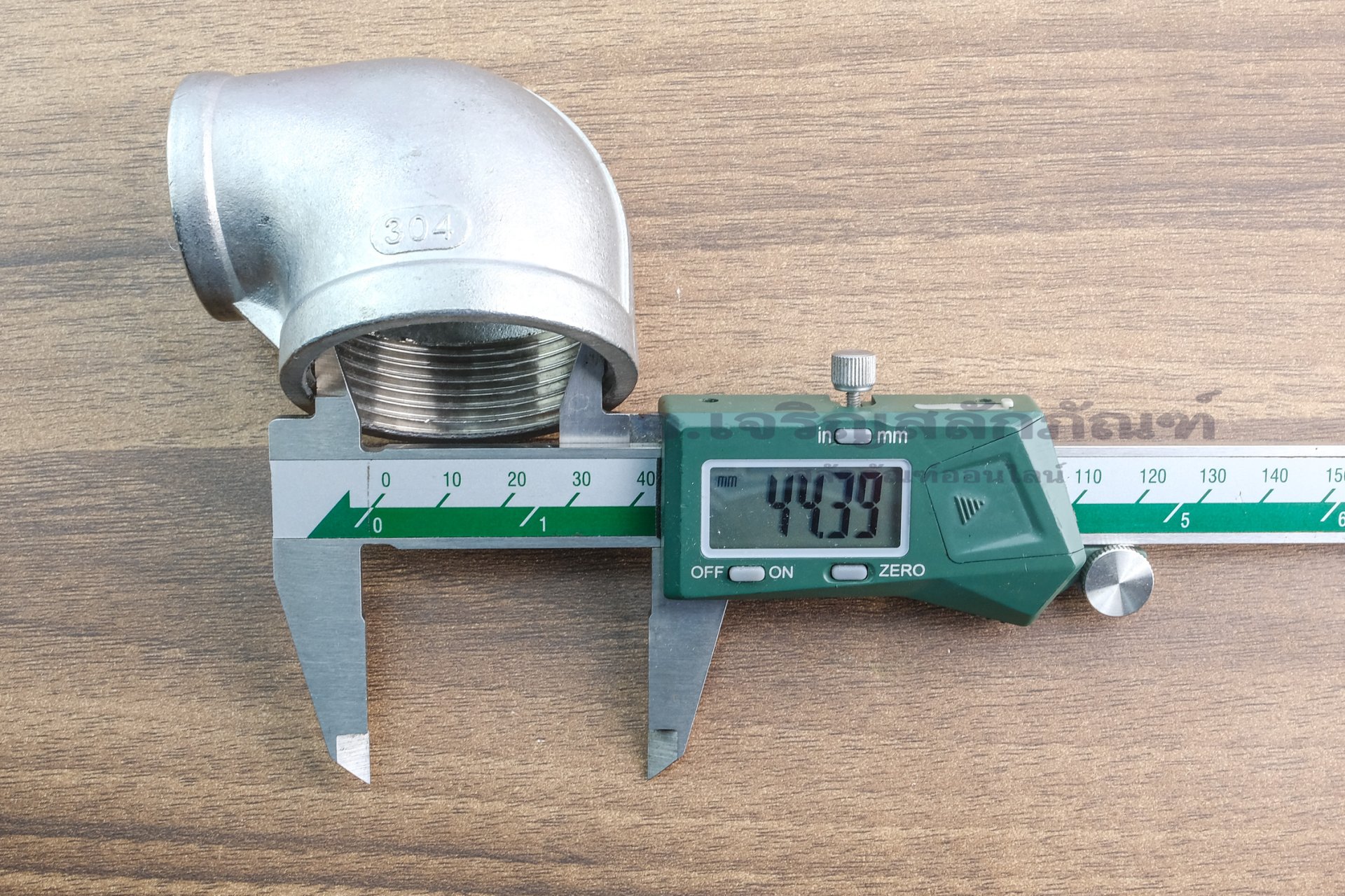 ข้อต่องอลด 90° สแตนเลส (เกลียวใน x เกลียวใน) ขนาด 1"x 1.1/2" - jspstore