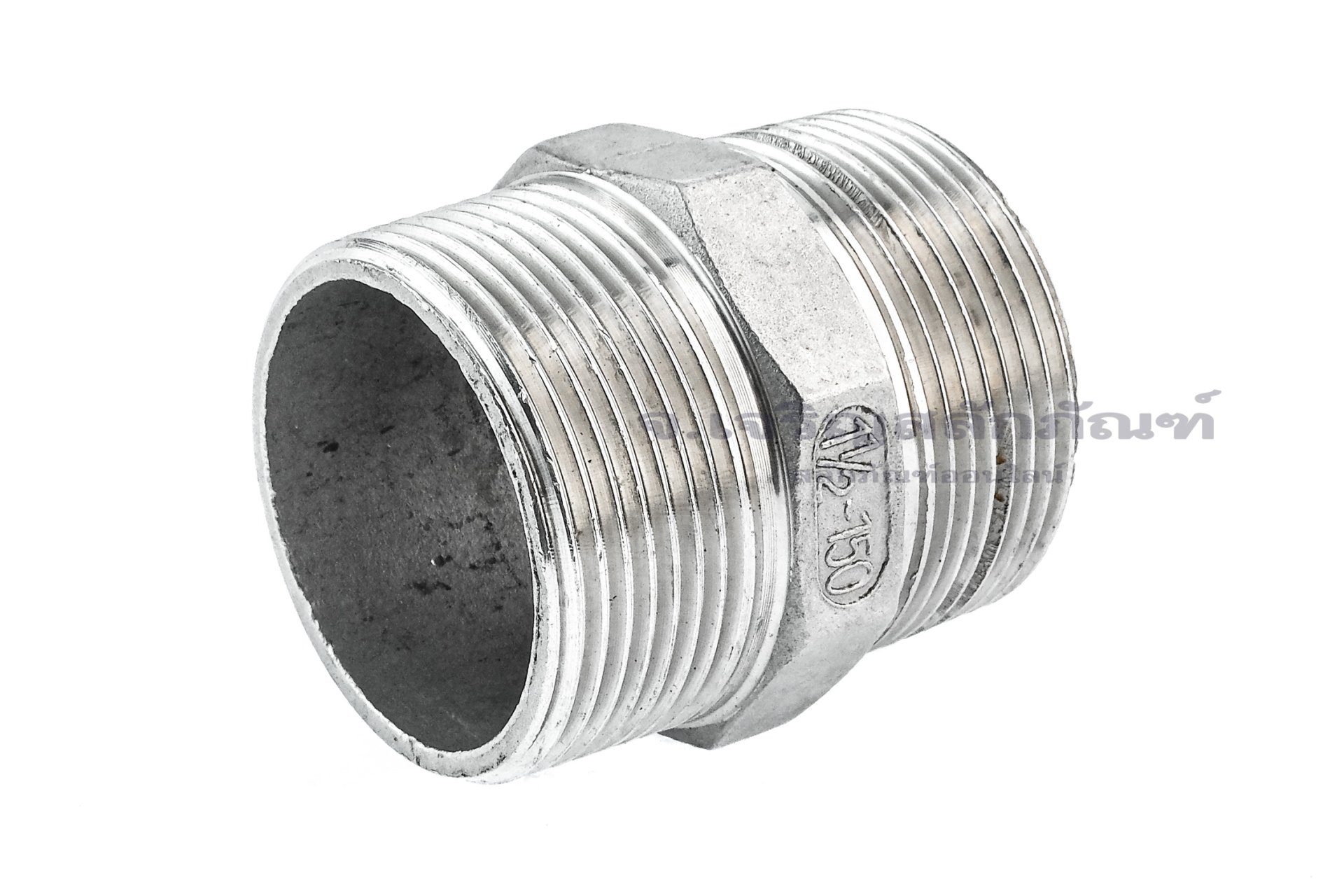 ข้อต่อตรงนิปเปิ้ลสแตนเลสเกรด 316 (เกลียวนอก x เกลียวนอก) ขนาด 1.1/2" x ...